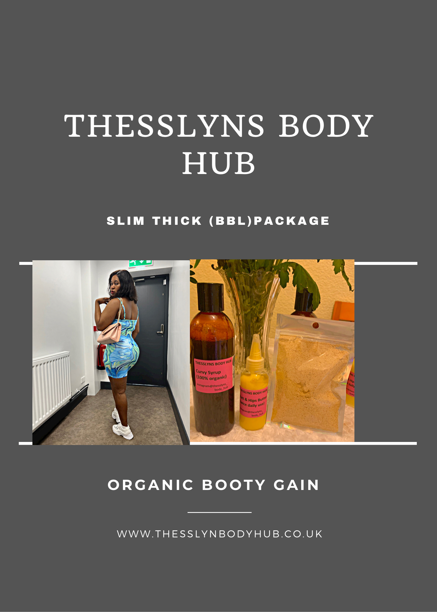 Slim Thick Package (Bbl set)- Made with 100% Herbs - ThessLyn Body Hub