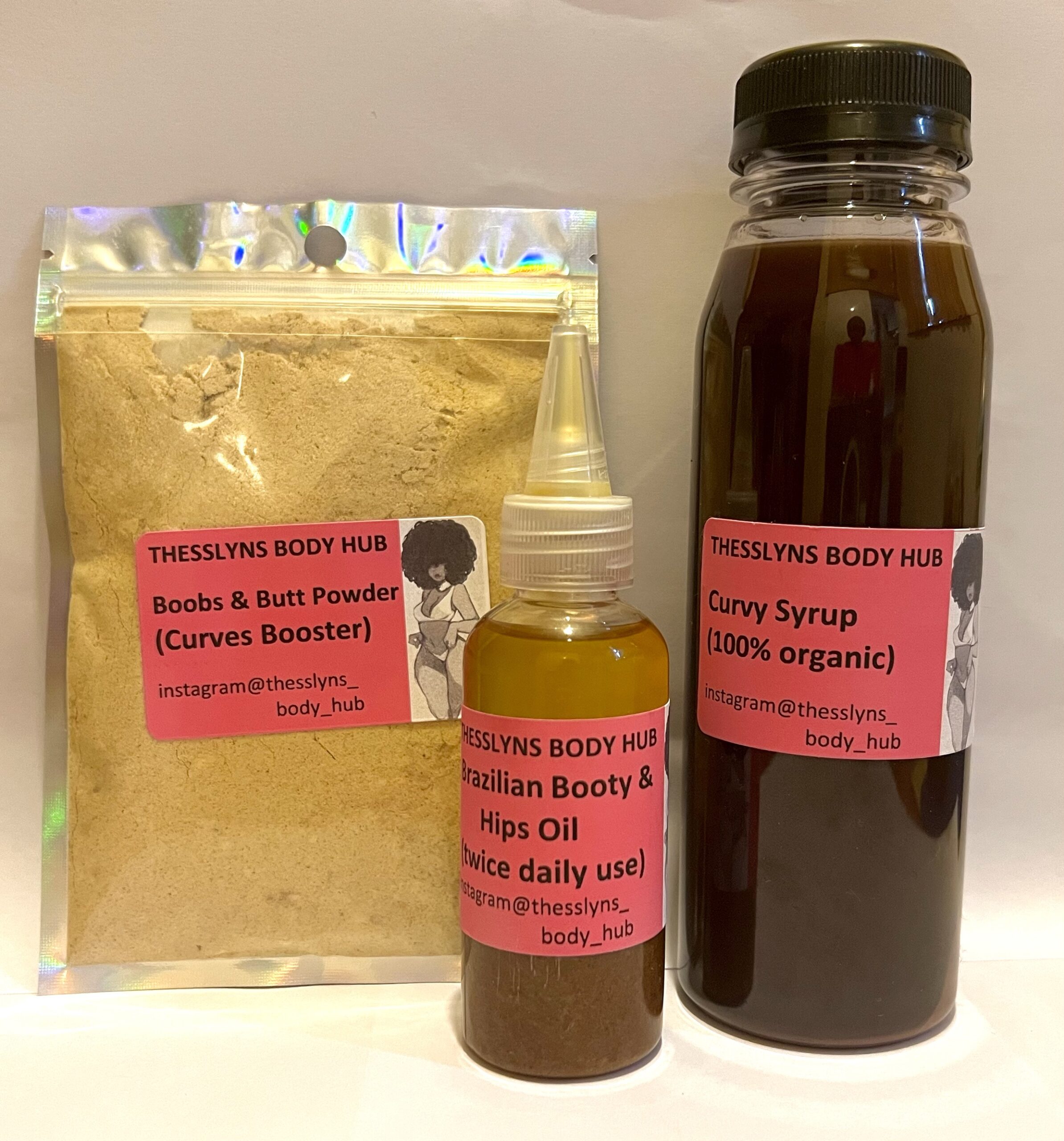 Slim Thick Package (Bbl set)- Made with 100% Herbs - ThessLyn Body Hub